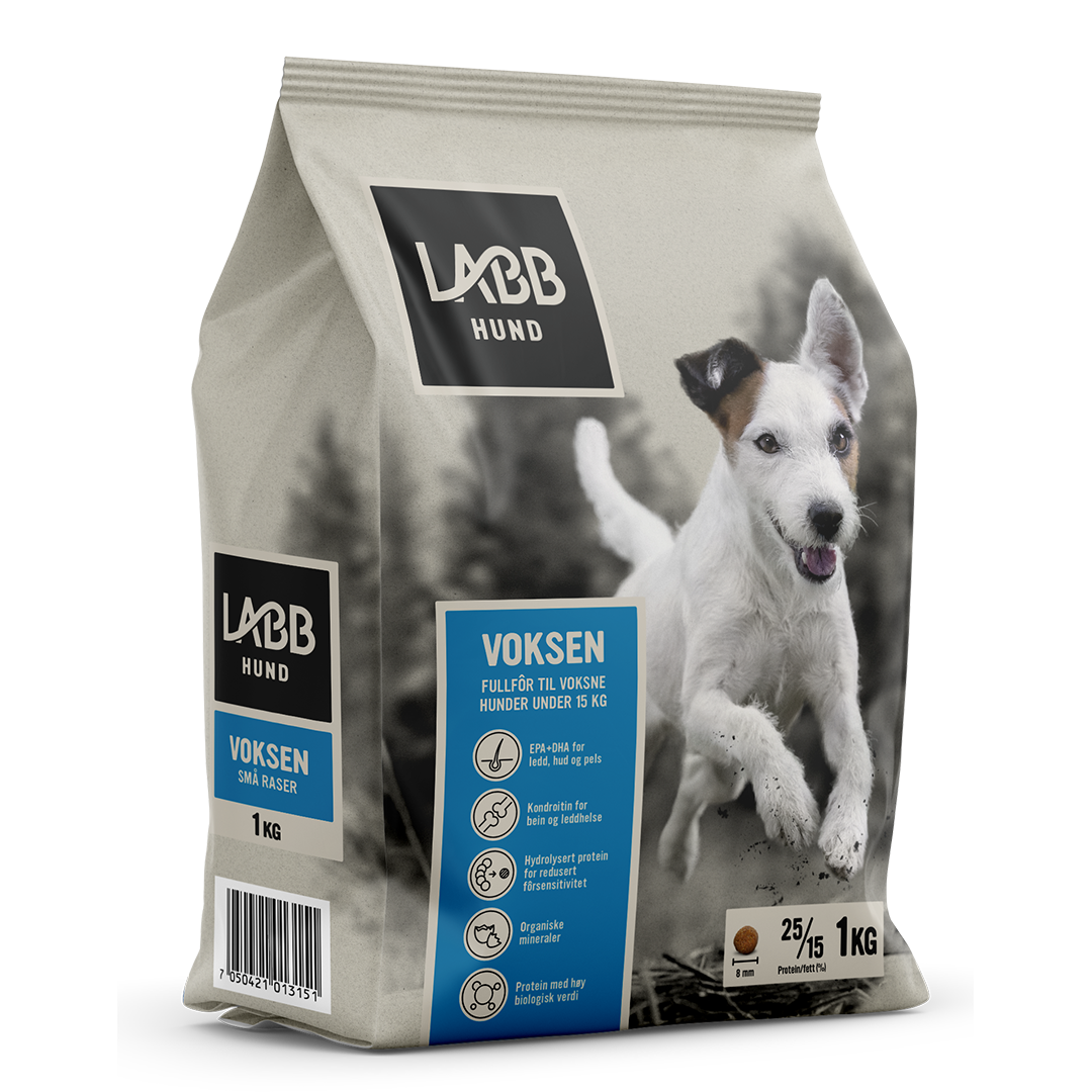 Labb Voksen små raser (1 kg) · Labb.no